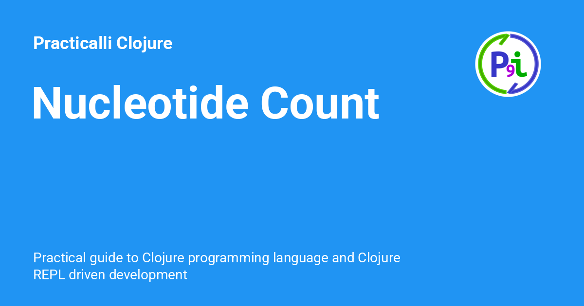 Nucleotide Count Practicalli Clojure