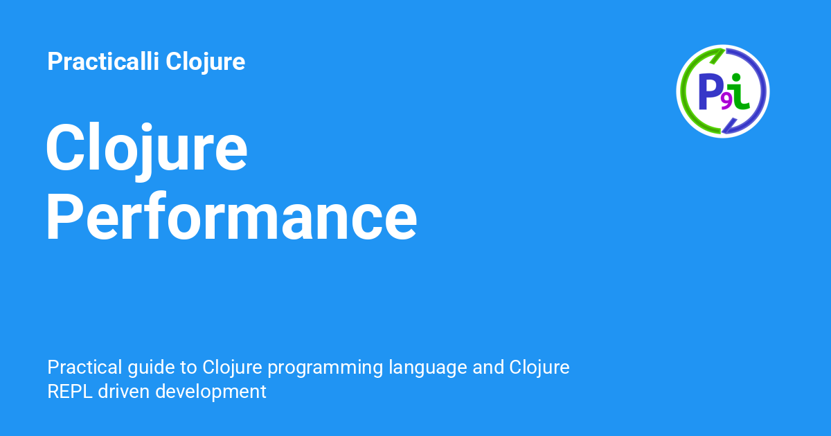Clojure Performance Practicalli Clojure 7684