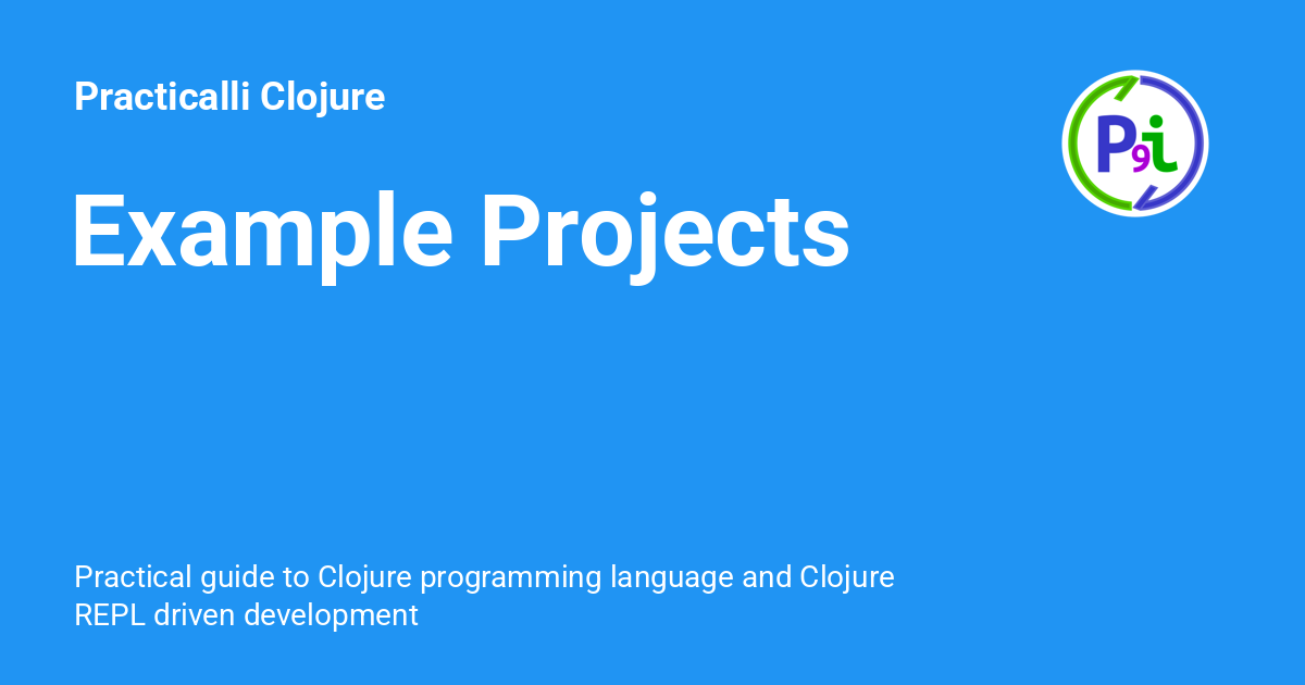Example Projects Practicalli Clojure
