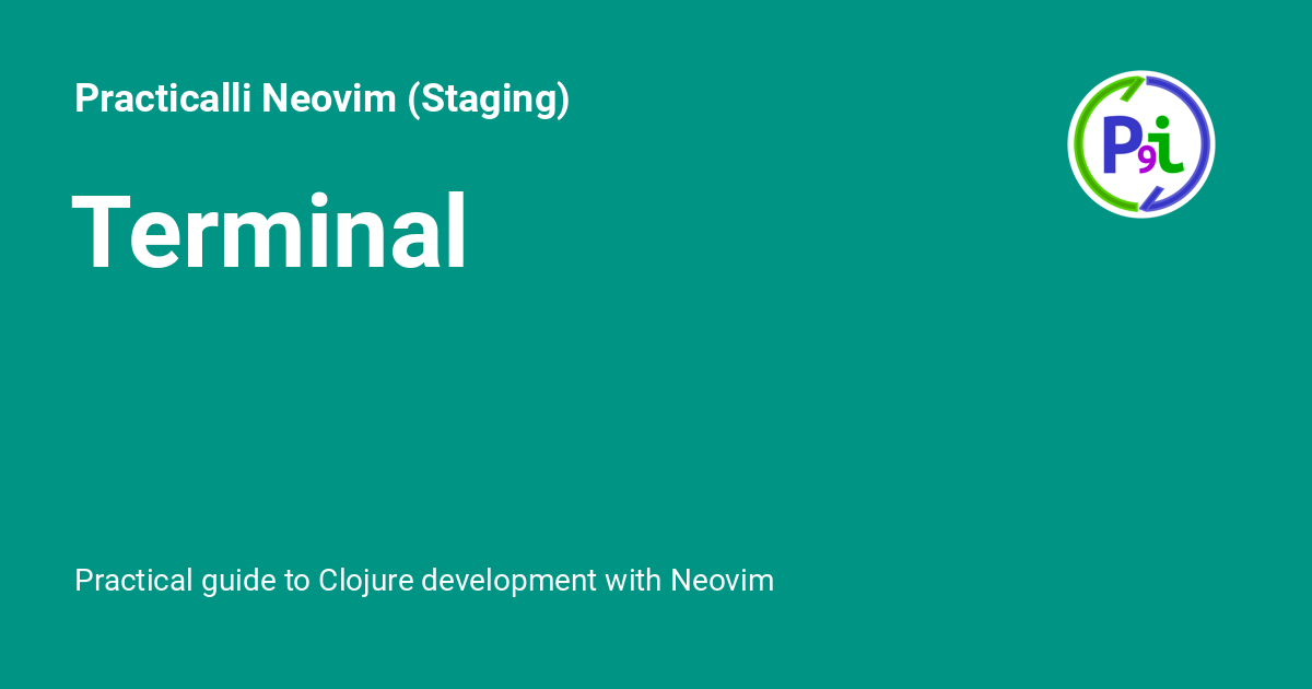 Terminal - Practicalli Neovim (Staging)