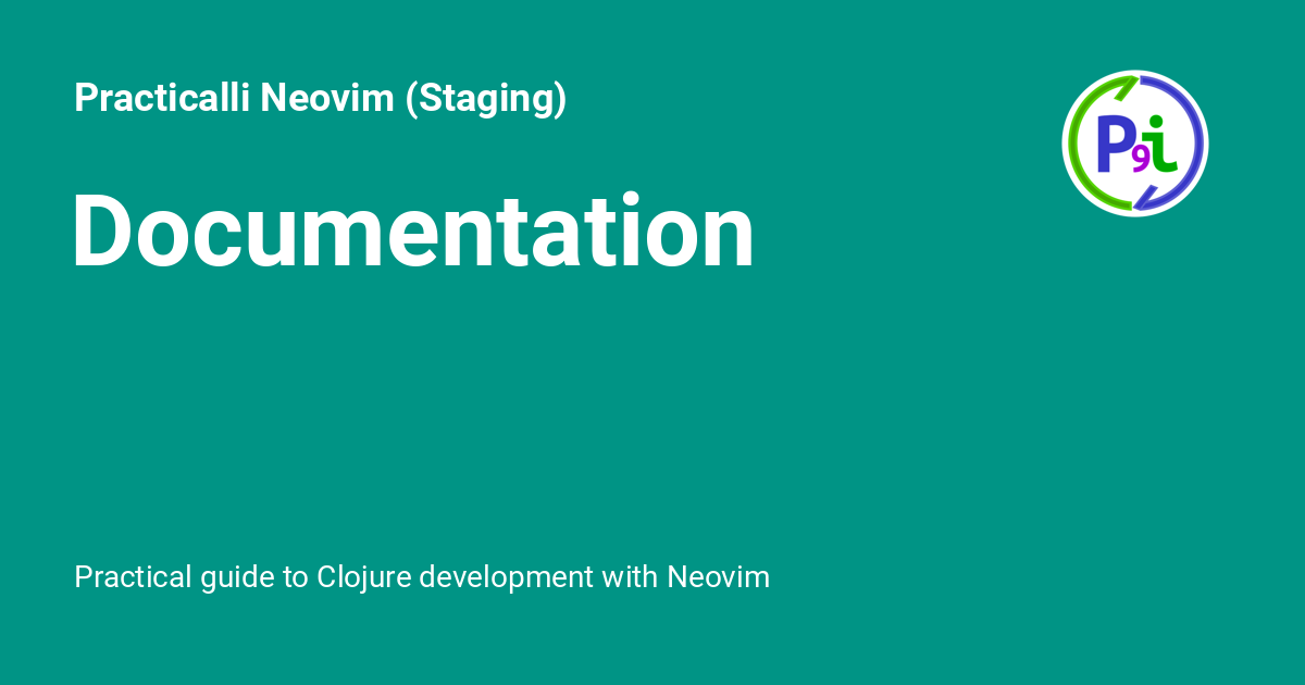 Documentation - Practicalli Neovim (Staging)