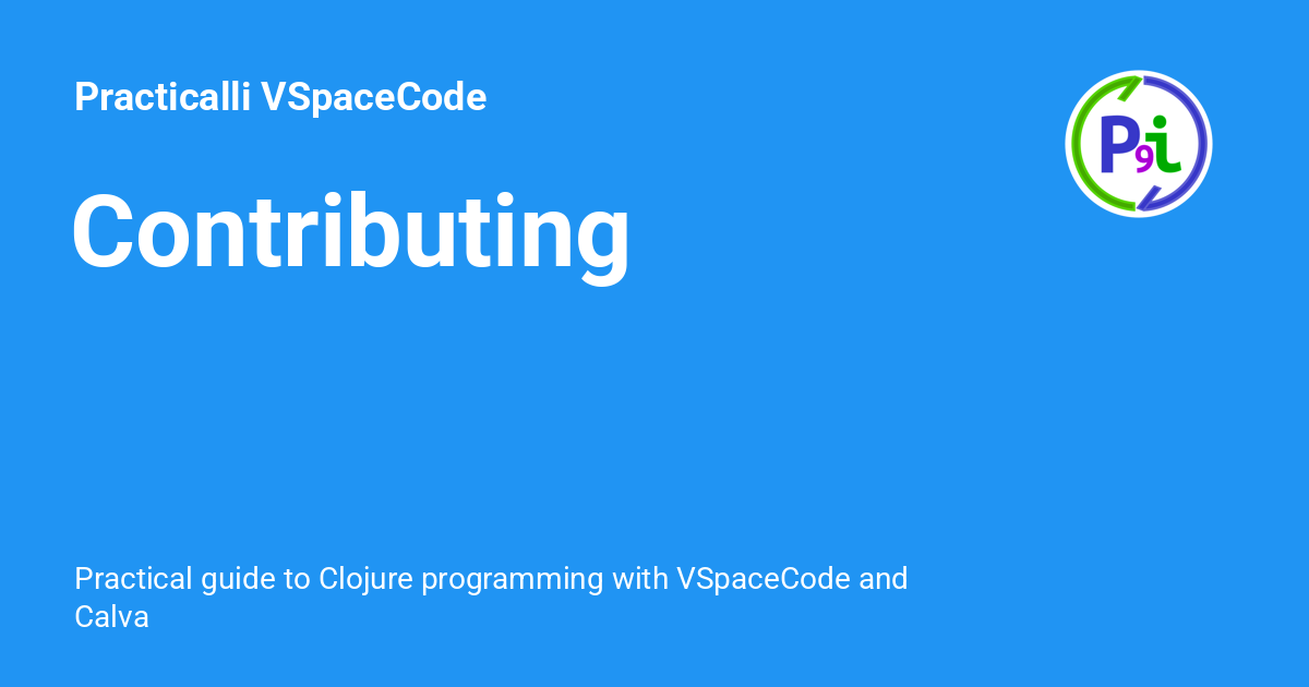 Contributing Practicalli Vspacecode